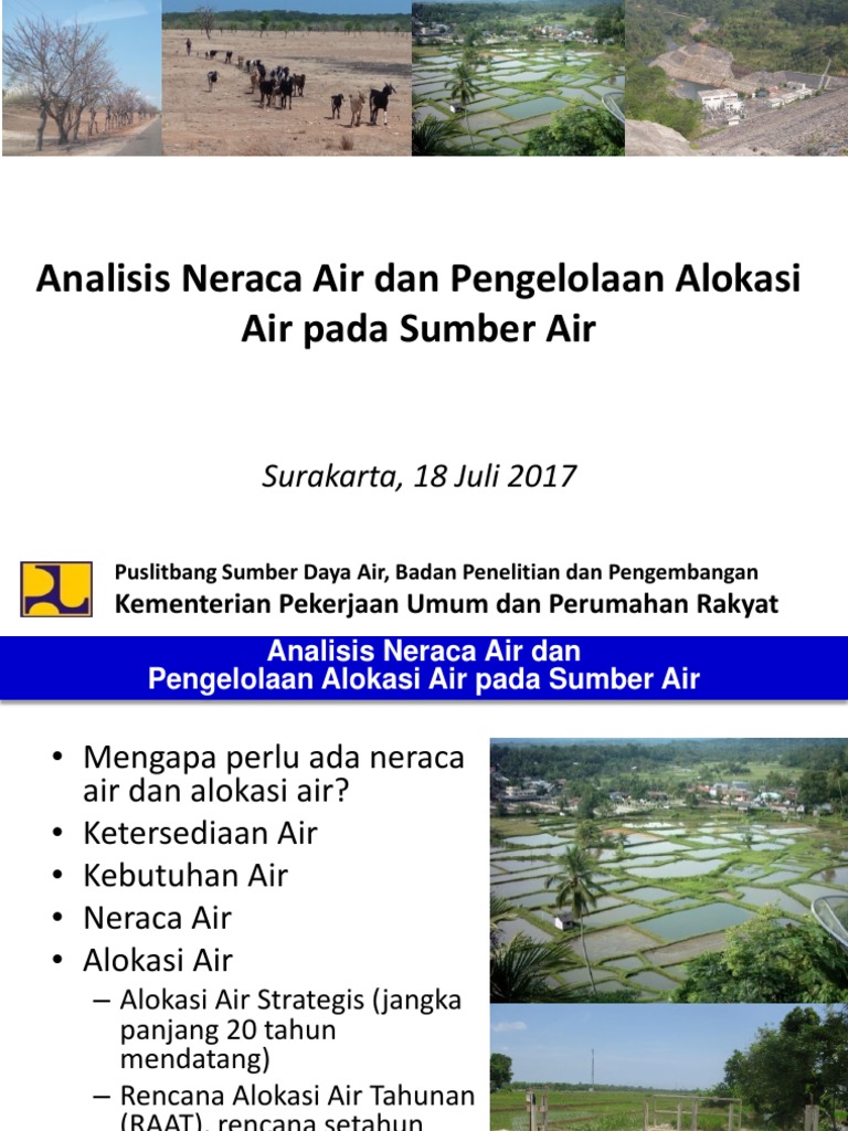 Neraca Air Dan Alokasi Air 2017 Solo | PDF