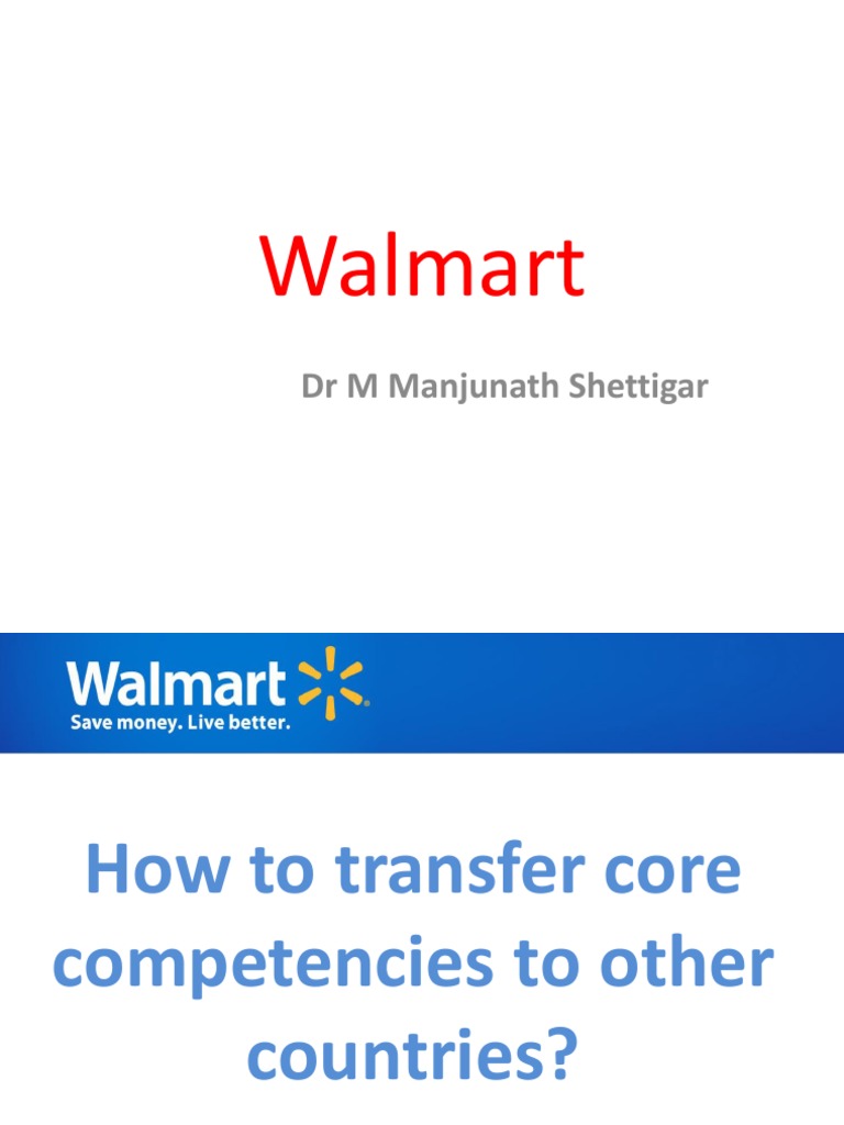 Walmart Strategy - Presentation | PDF | Walmart | Strategic Management