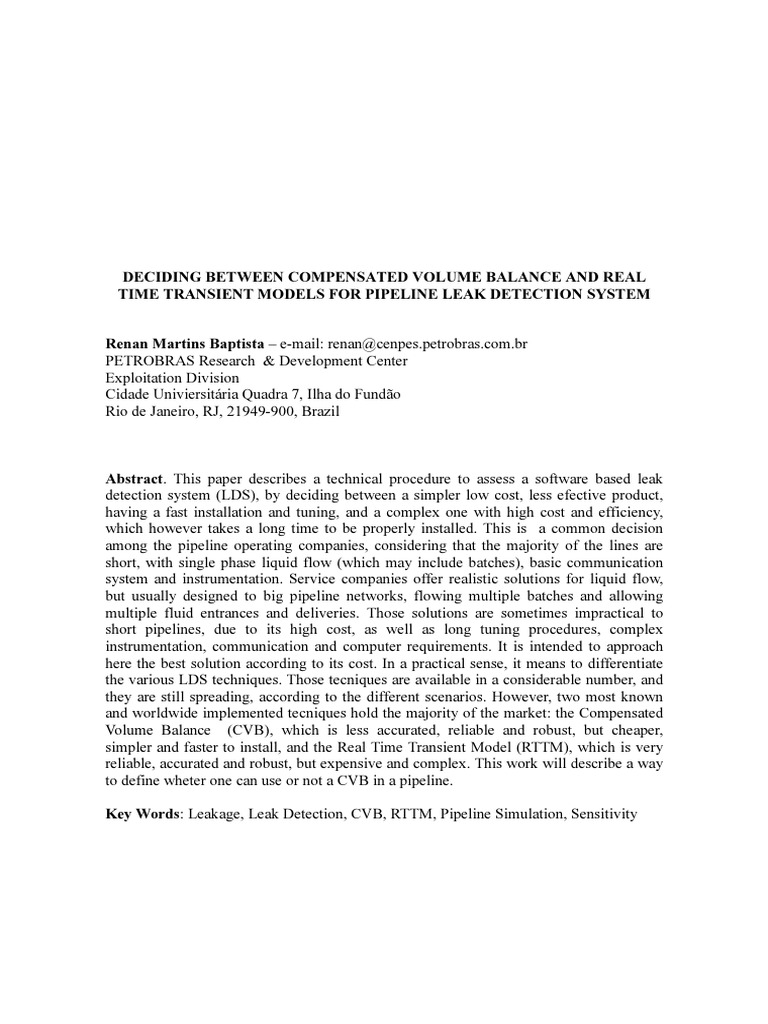 Deciding Between CVB and RTTM | PDF
