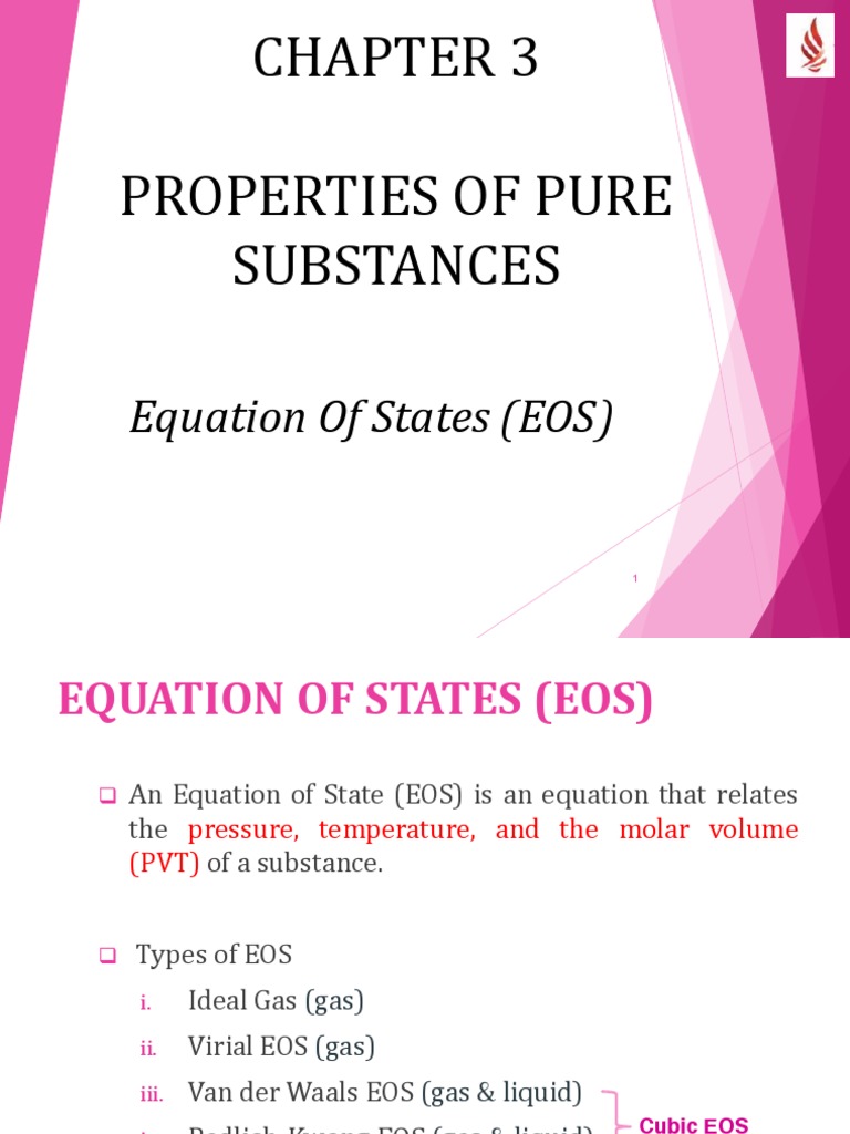 5 CHAPTER - 3b PVT EOS STDN PDF | PDF | Gases | Thermodynamics