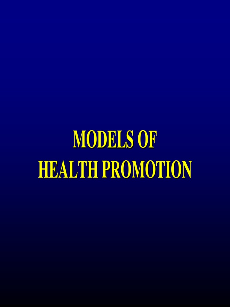 Beattie's Health Promotion Model Overview | PDF | Health Promotion ...