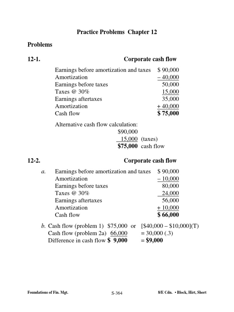 Practice Problems Ch12 PDF | PDF | Net Present Value | Internal Rate Of Return