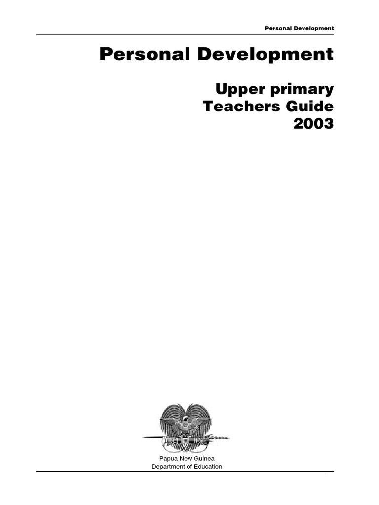 Teachers Guide Upper Primary Personal Development | PDF | Educational ...