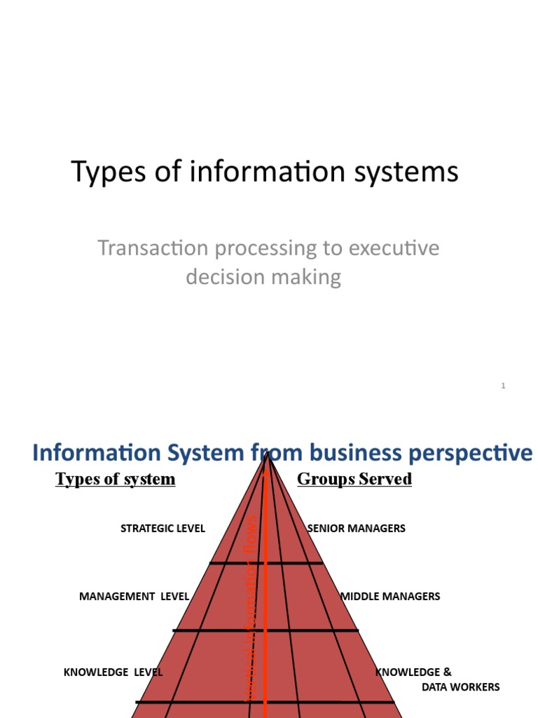 Types of Information Systems Explained | PDF | Decision Support System ...