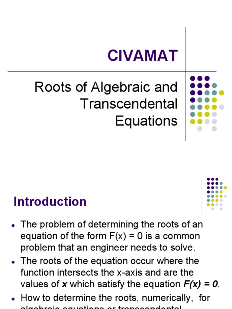5 Numerical Methods 1 Incremental and Bisection | PDF | Theoretical ...