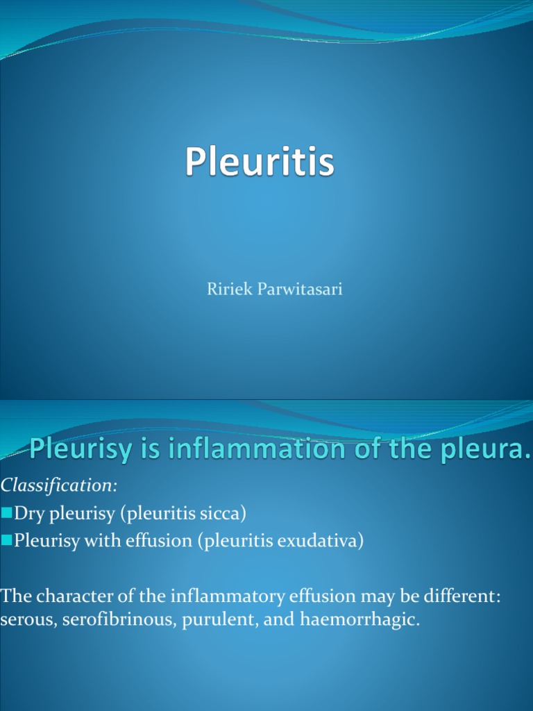 Pleuritis | Diseases And Disorders | Medical Specialties
