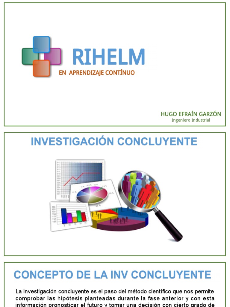 006 Investigación Concluyente | PDF | Cuestionario | Investigación de ...
