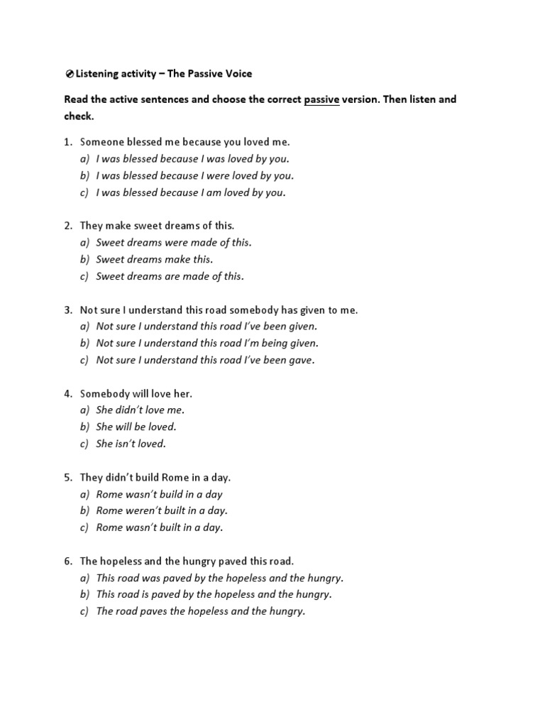 Passive Voice Song Lyrics