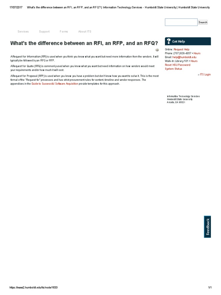 What's The Difference Between An RFI, An RFP, and An RFQ - Information ...