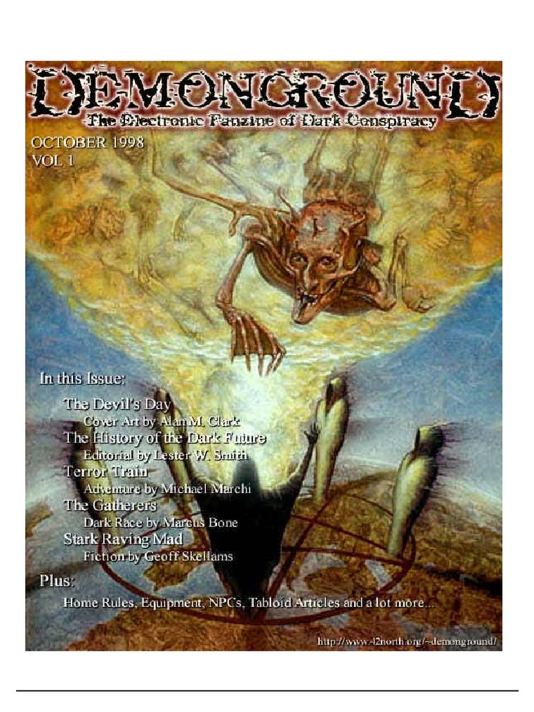 Dark Conspiracy - Demonground Fanzine 001 PDF | PDF | Role Playing ...