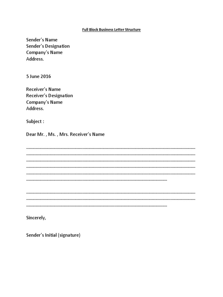 Business Letter Examples | PDF | Editing | Business