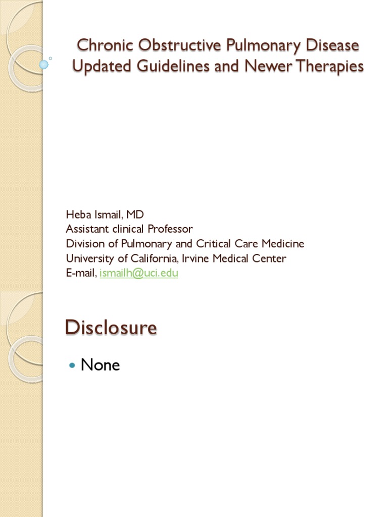 COPD Updated Guidelines and Newer Therapies | PDF | Chronic Obstructive ...
