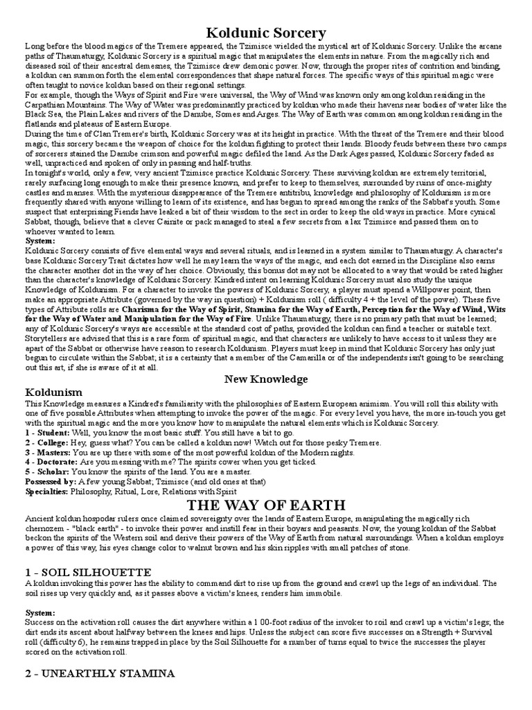 Koldunic Sorcery: An Overview of an Ancient Form of Spiritual Magic ...