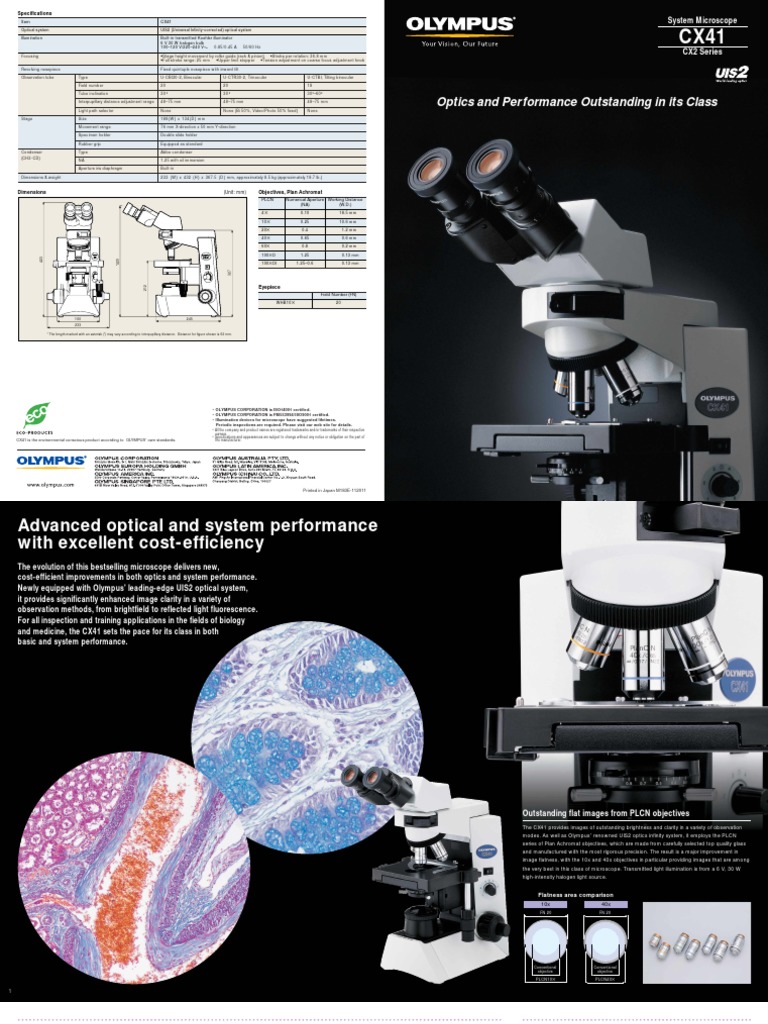 Optics and Per Formance Outstanding in Its Class: System Microscope ...