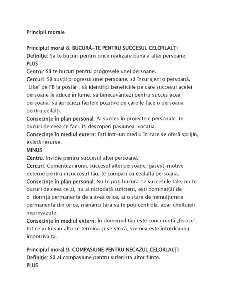 Principii Morale | PDF
