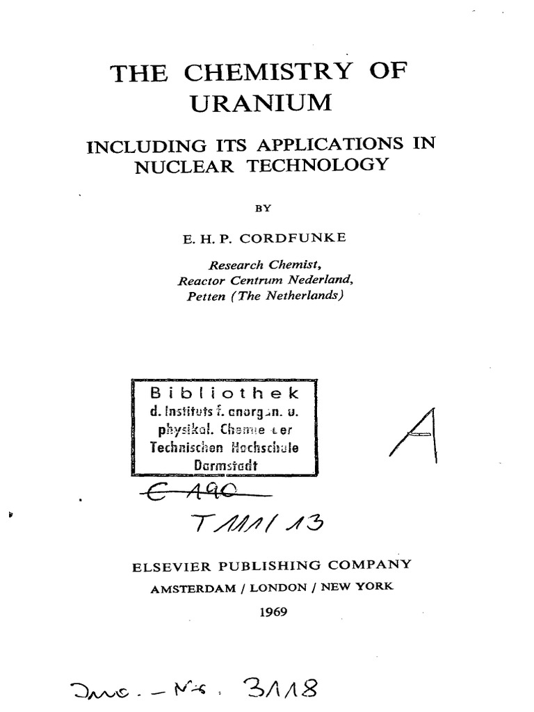 The Chemistry of Uranium | PDF | Uranium | Fluoride