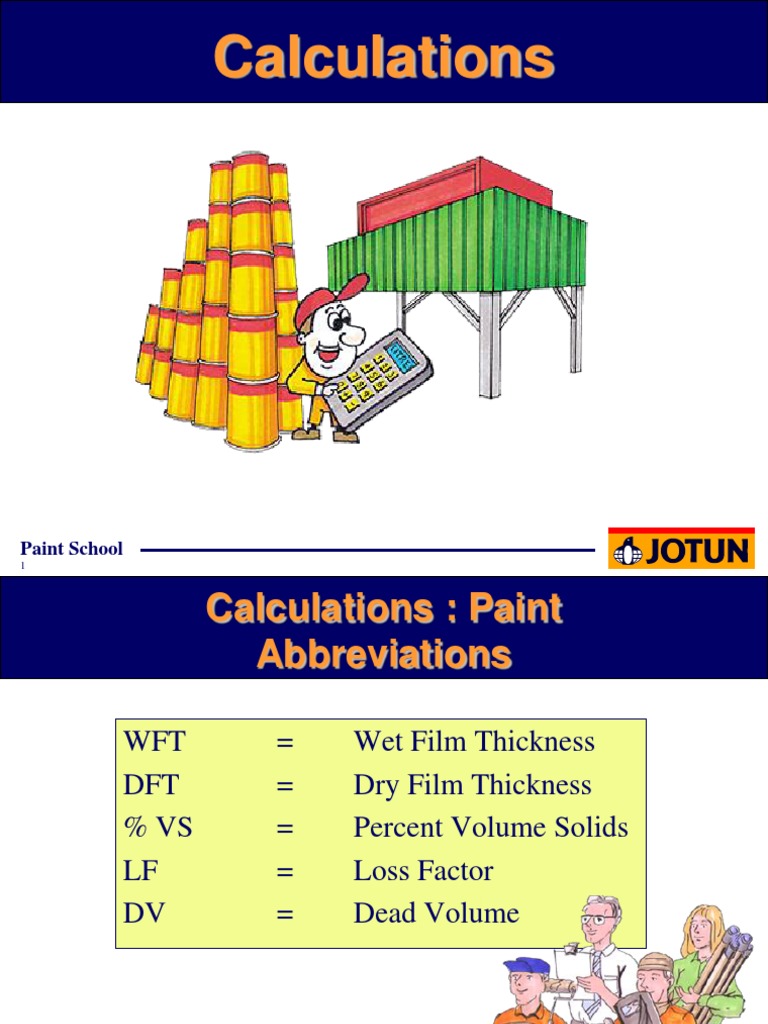 Calculations: Paint School | PDF | Volume | Paint