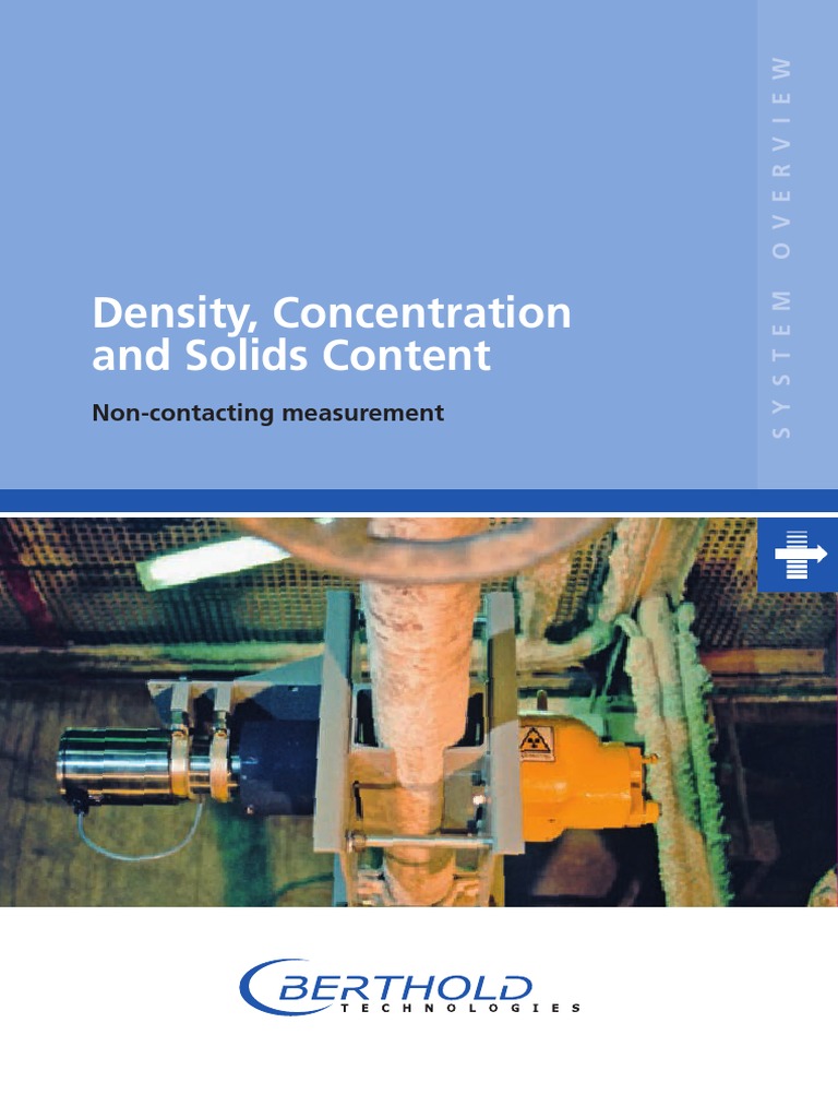 Berthold Non-Contact Density Solutions | PDF | Density | Sensor