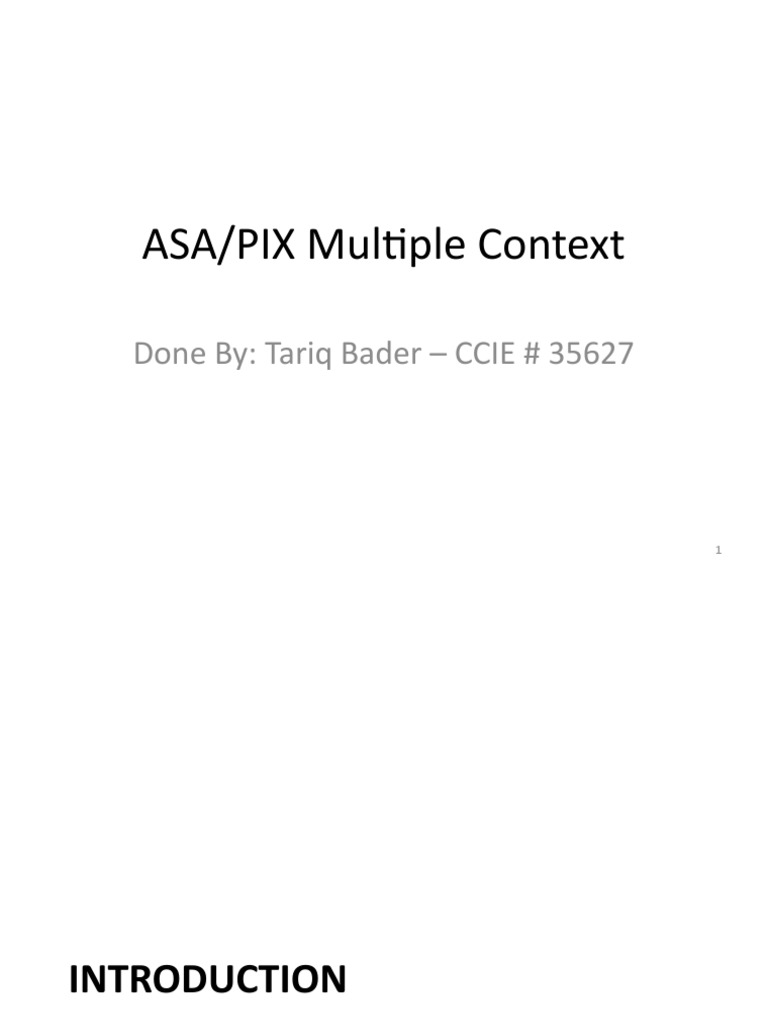 ASA Multilode Context Mode | PDF | Firewall (Computing) | Ip Address