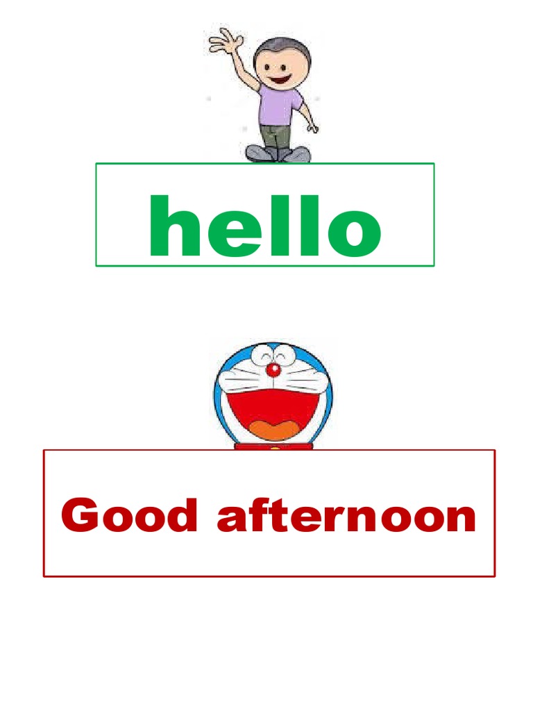 Hello: Good Afternoon | PDF