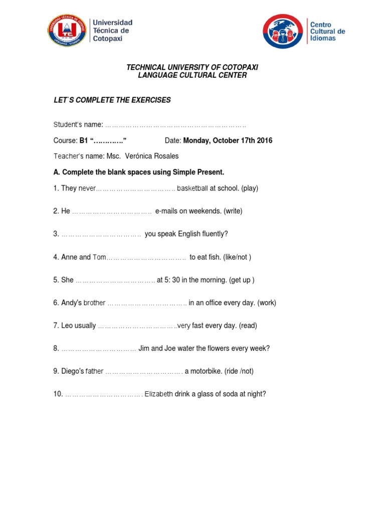 Homework b1 Monday 17th - 2 | PDF
