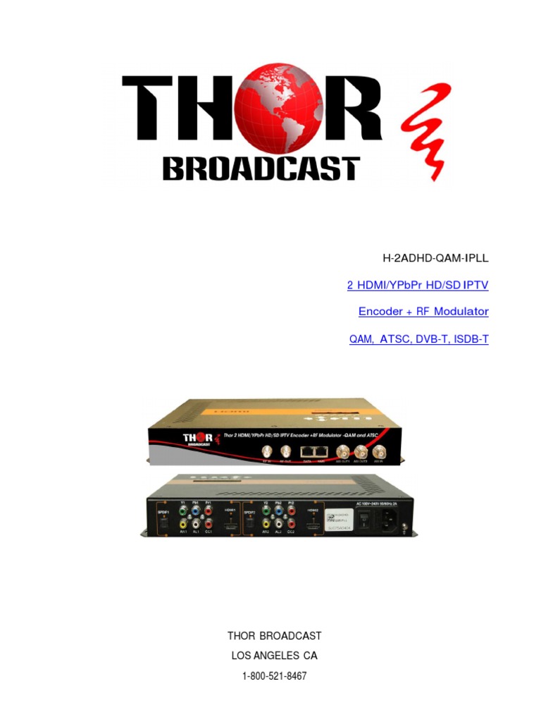 Broadcast Tech Installation Guide | PDF | Modulation | Hdmi
