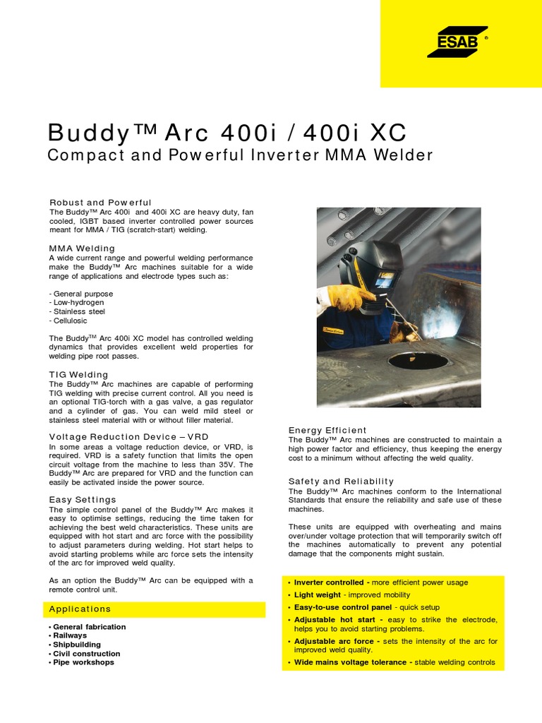 Esab 400i XC | PDF | Welding | Construction