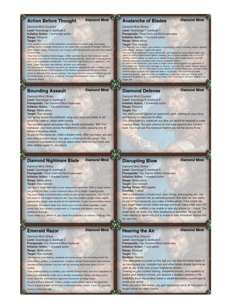 Diamond Mind | PDF | Dungeons & Dragons | Wizards Of The Coast
