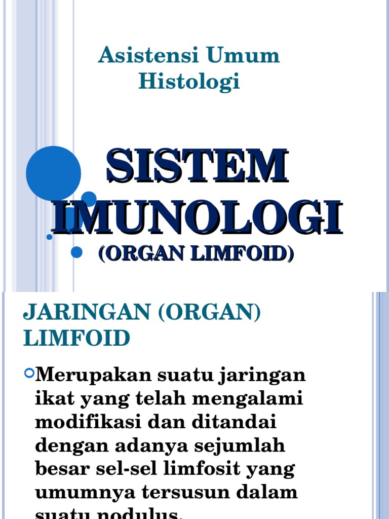 03 Imunologi (Organ Limfoid) | PDF