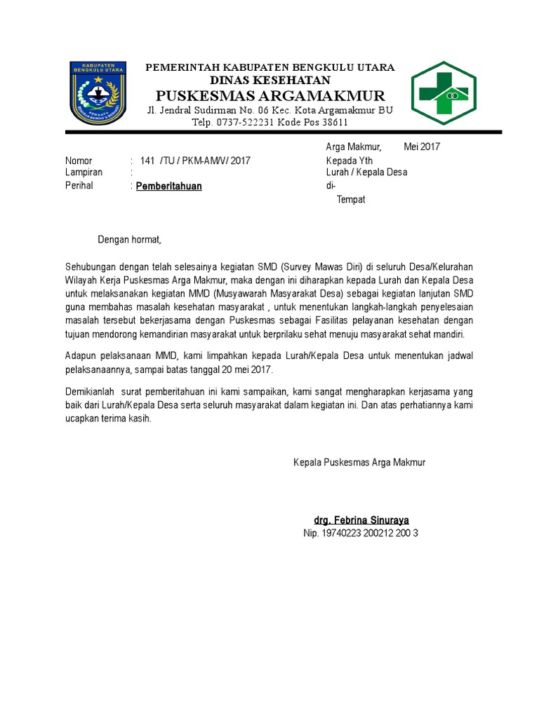 Surat Undangan Mmd 1 Pdf - Riset