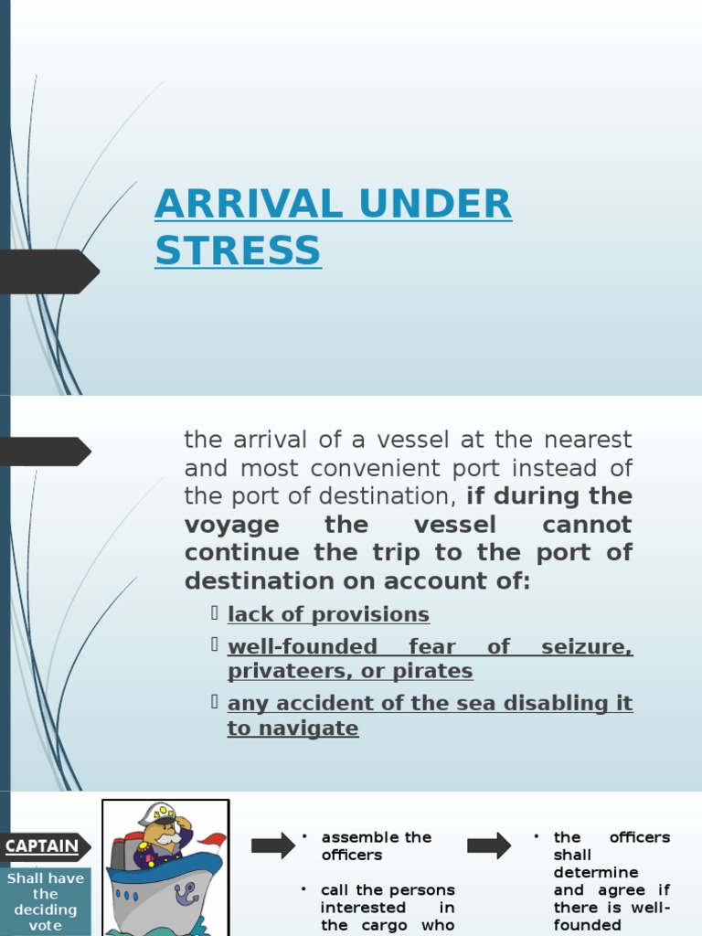 Arrival Under Stress | PDF | Sea Captain | Ships