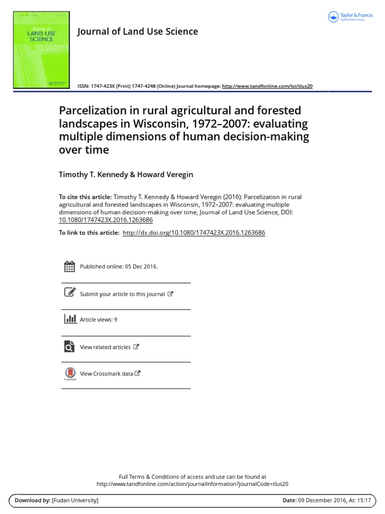 Kennedy 2016 | PDF | Multicollinearity | Receiver Operating Characteristic