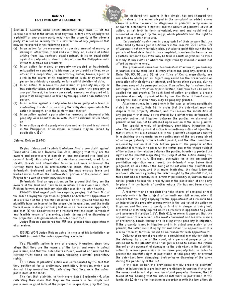 Rule 57 Case Digests | PDF | Lawsuit | Complaint