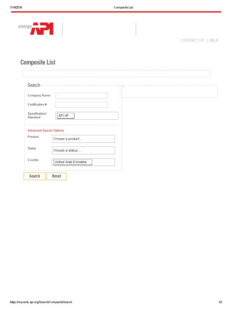 API 4F Composite List UAE | PDF | United Arab Emirates | Dubai