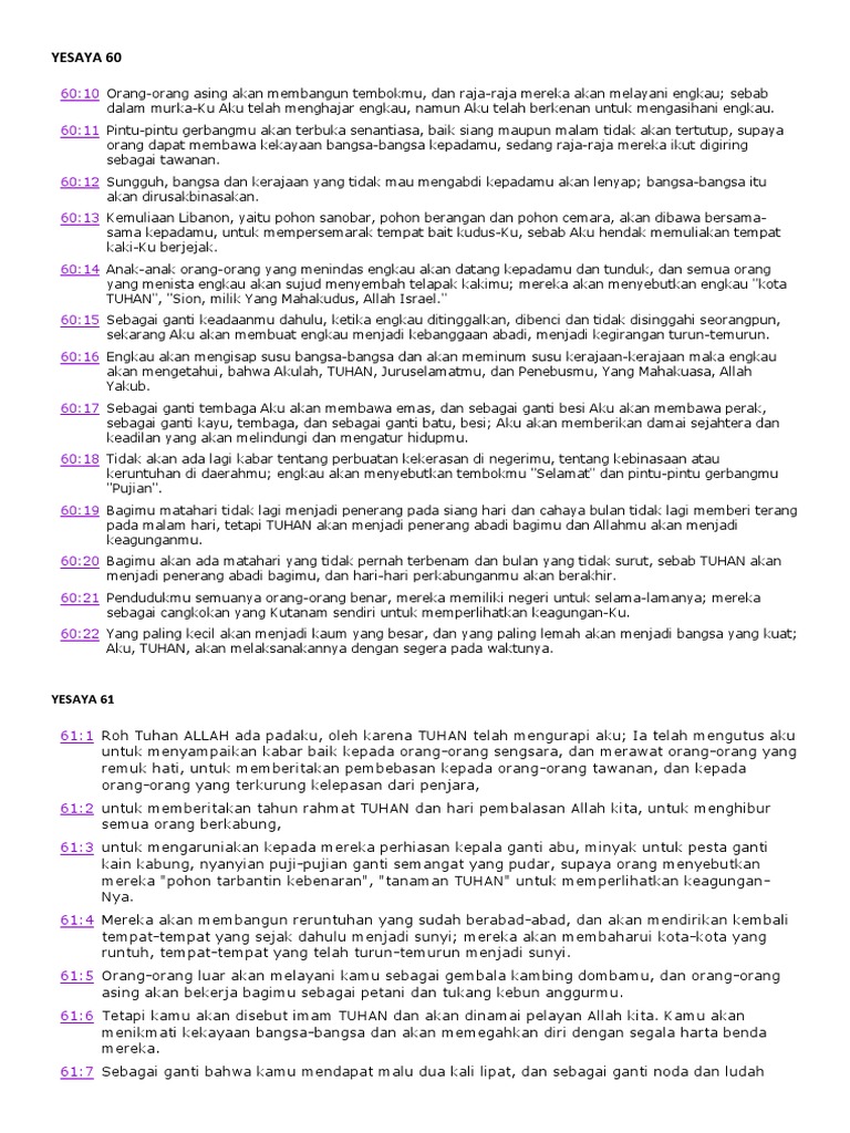 Yesaya 60 | PDF