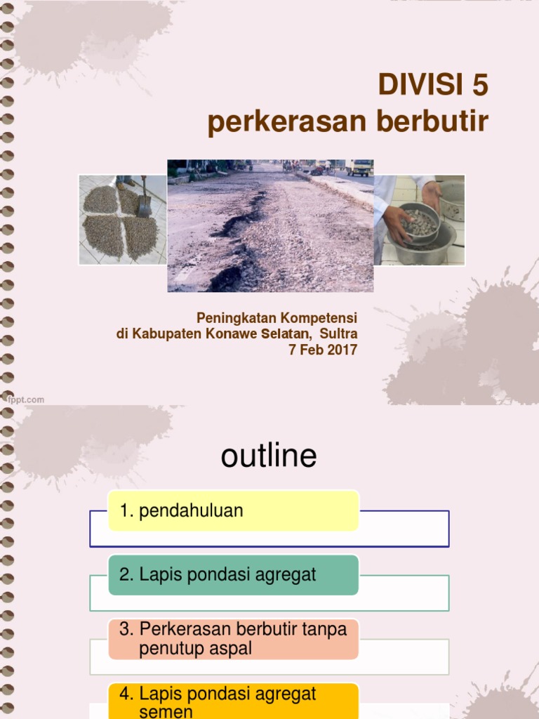 8 Divisi 5 Perkerasan Berbutir - Edit | PDF
