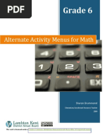 Ratios Choice Board | PDF | Ratio | Cognition