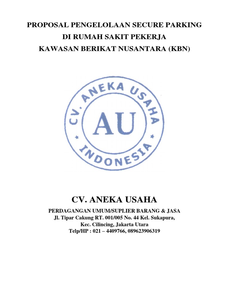 Proposal Pengelolaan Secure Parking KBN | PDF