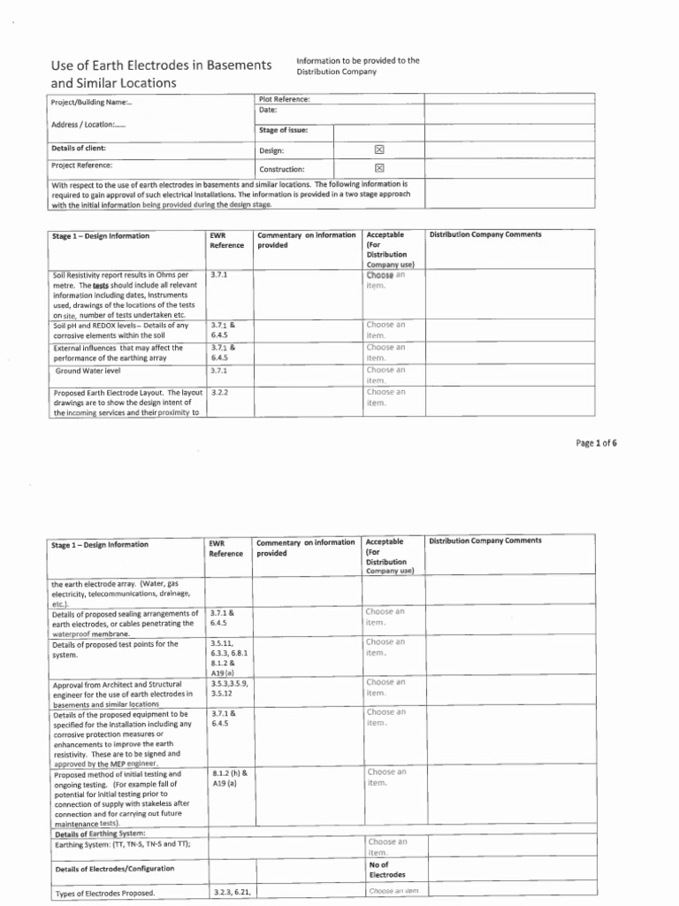 Earth Pit - Check List (ADDC)