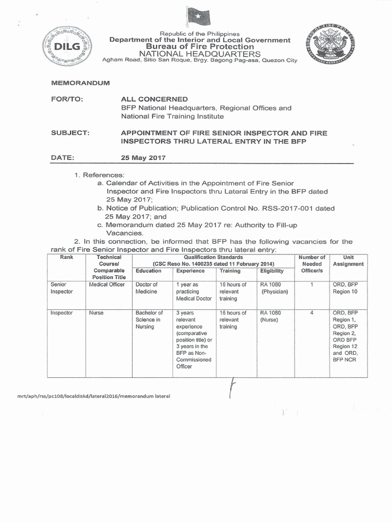 Appointment Lateral Entry | PDF