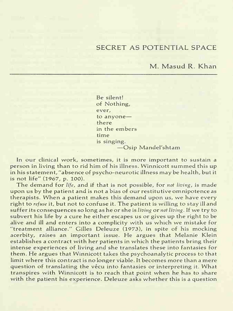 Pages From Between Reality and Fantasy Transitional Objects and ...