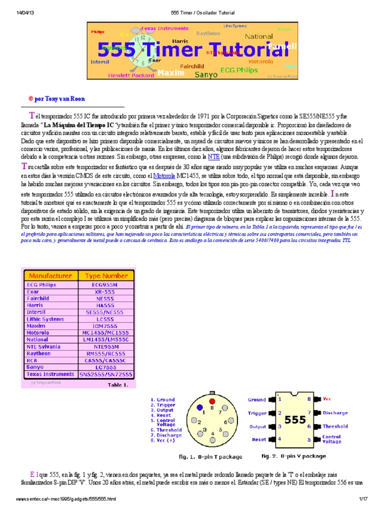 555 Timer | PDF | Transistor | Cmos