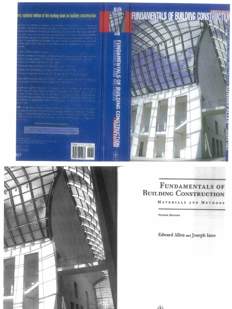 Fundamentals of Building Construction-1 PDF | PDF