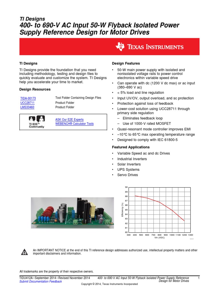 Tidu 412 A | PDF | Power Supply | Field Effect Transistor