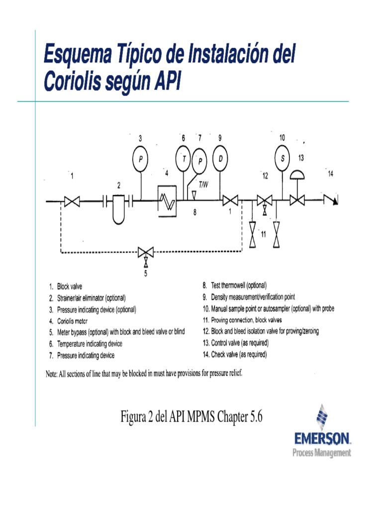API MPMS Chapter 5.6 Típico de Instalación de Coriolis | PDF