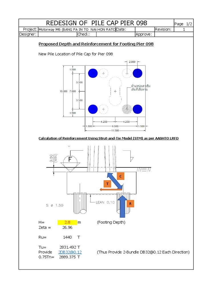 Example of Bridge Pier Drawing | PDF