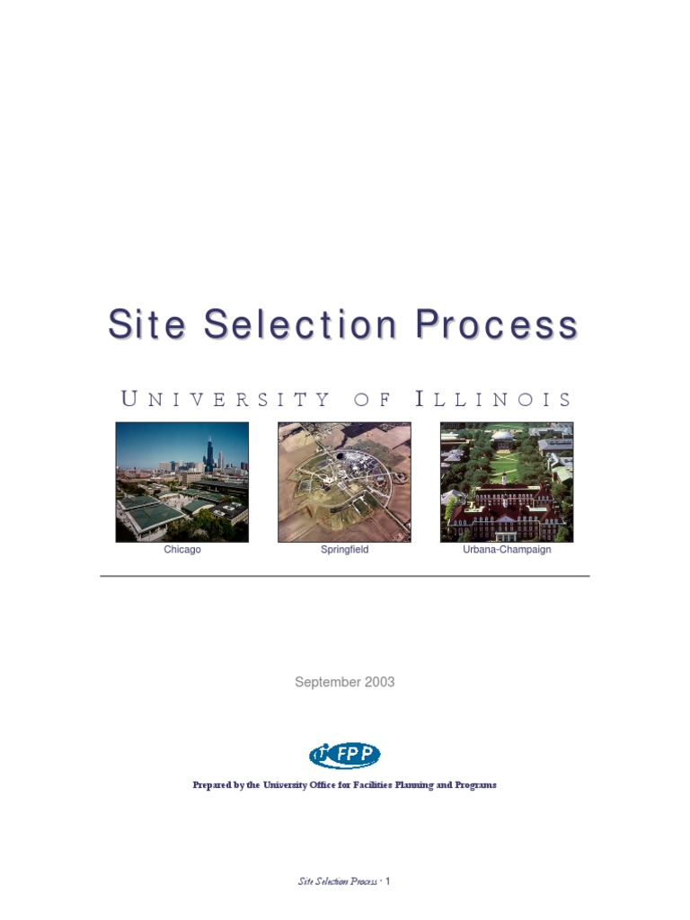 Site Selection Process | PDF | Evaluation | Board Of Directors