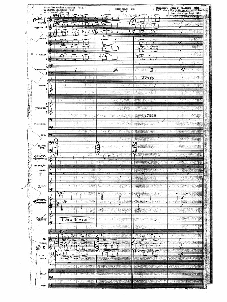 John Williams - E.T. - The Bike Chase PDF | PDF