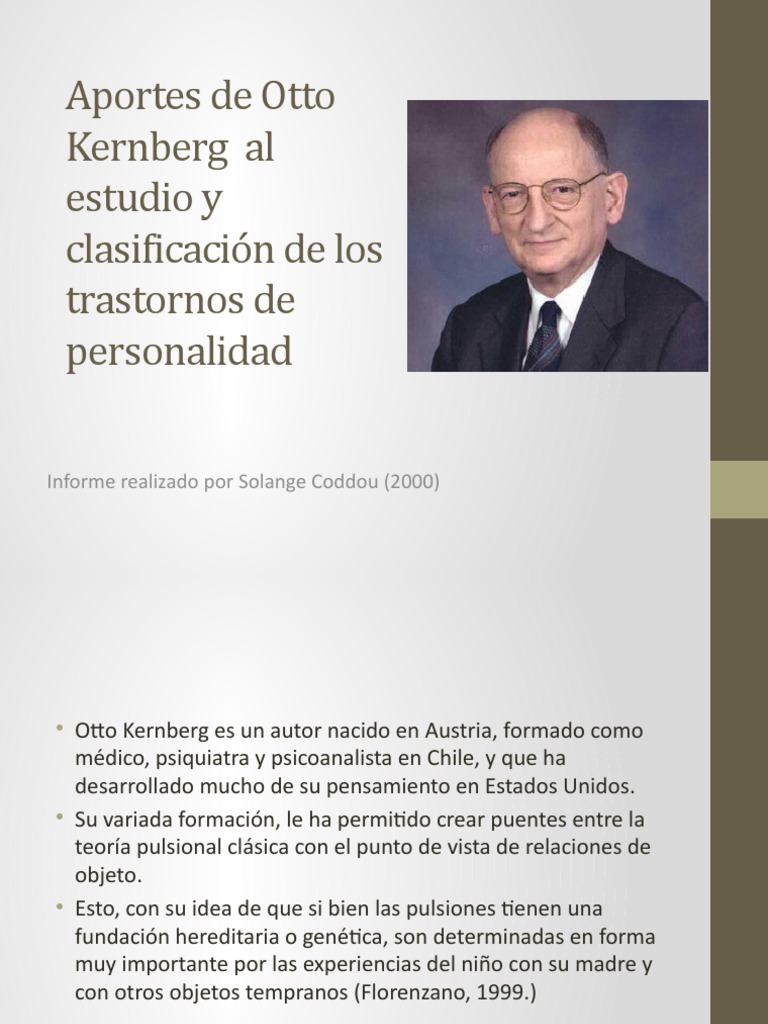 Estructura de Personalidad de Kernberg | PDF | Psicosis | Neurosis