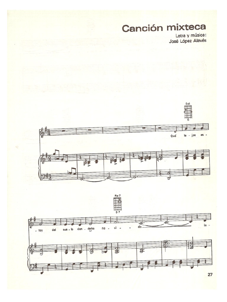 Cancion Mixteca | PDF